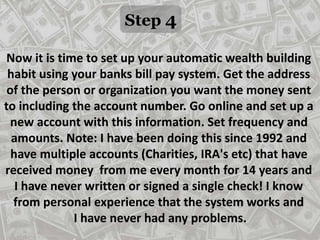 Automatic wealth building habit | PPT