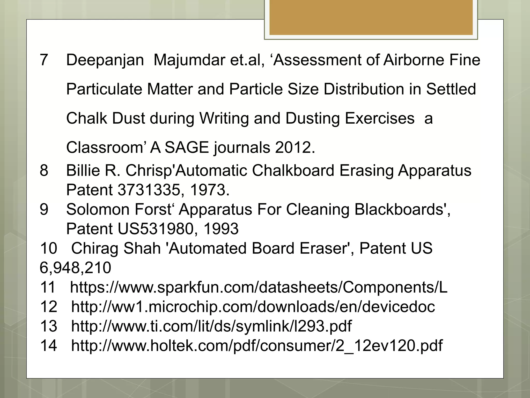 Automatic White Board Cleaner | PPTX