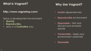Automating Development Operations with Vagrant and Salt (the 5min intro) | PPT