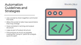Automating NGS Gene Panel Analysis Workflows with Golden Helix | PPT | Free Download