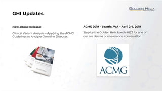 Automating NGS Gene Panel Analysis Workflows with Golden Helix | PPT ...