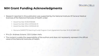 Automating NGS Gene Panel Analysis Workflows with Golden Helix | PPT