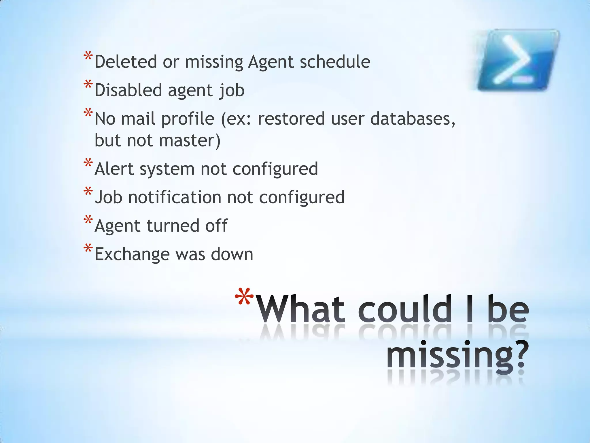 Automating sql server daily health checks | PPTX Automating sql server daily health checks | PPTX