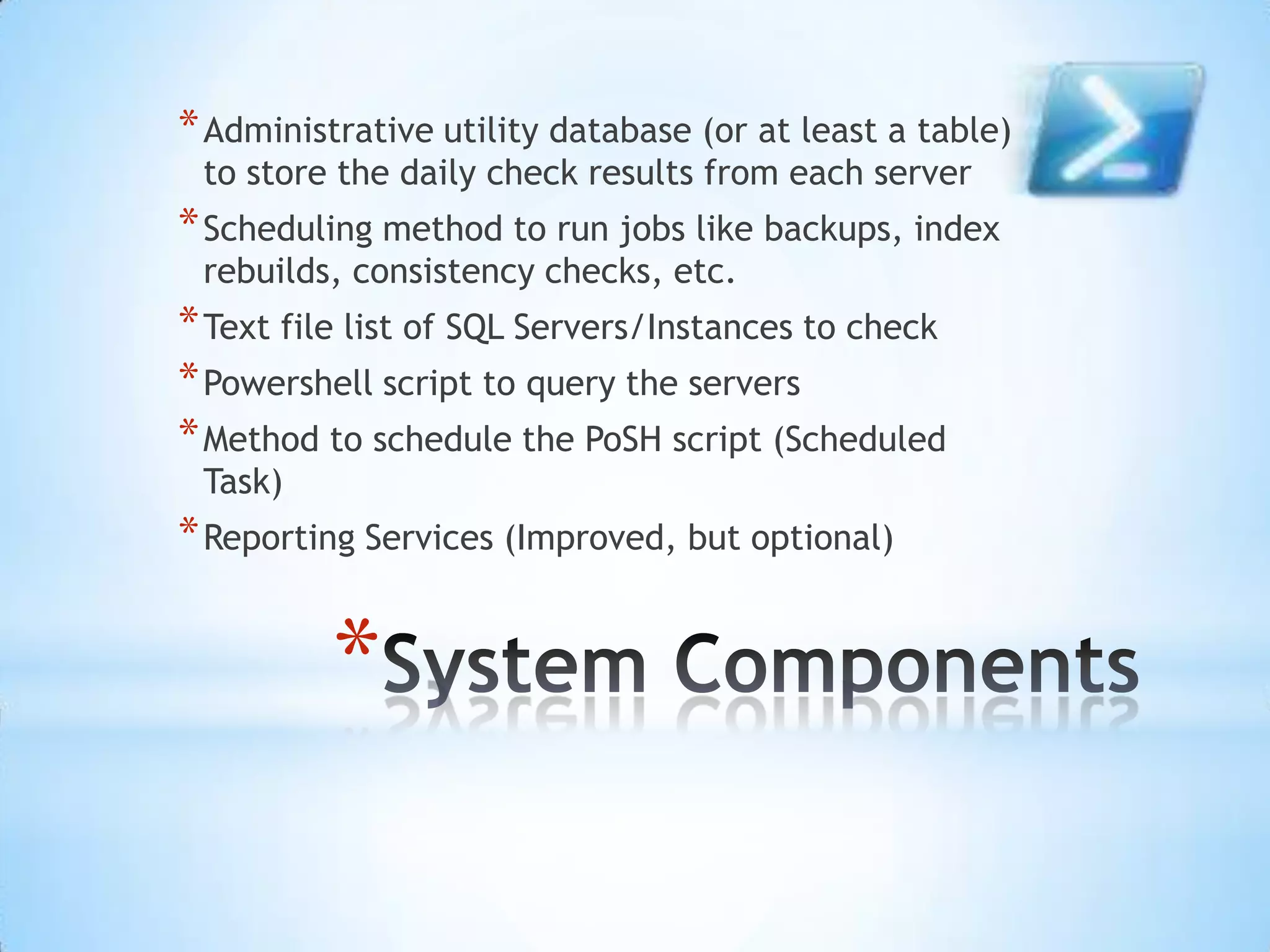 Automating sql server daily health checks | PPTX Automating sql server daily health checks | PPTX