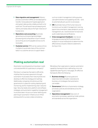 Automating the Petroleum Industry, from Wells to Wheels | PDF