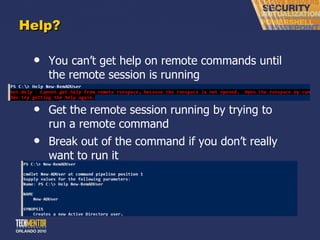 Automating Active Directory mgmt in PowerShell | PPT