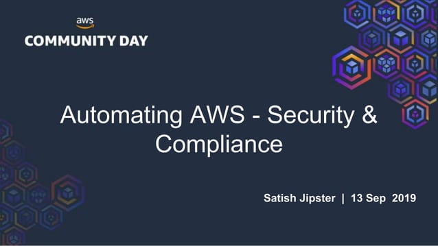 Automating AWS security and compliance | PPT