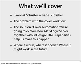 Automating book covers w/ XML | PDF