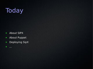 Automating complex infrastructures with Puppet | PPT