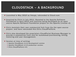 Automating CloudStack and hypervisor installation and configuration | PPT
