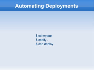 Automating Deployments | PPT | Free Download