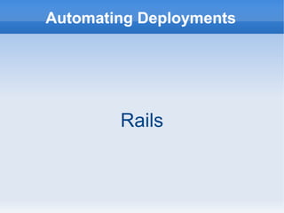 Automating Deployments | PPT | Free Download