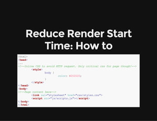 Automating Faster Page Rendering - step by step from start to finish | PPT