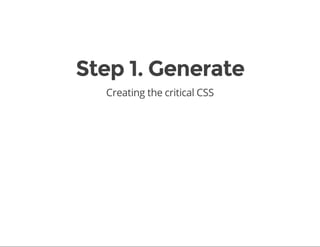 Automating Faster Page Rendering - step by step from start to finish | PPT