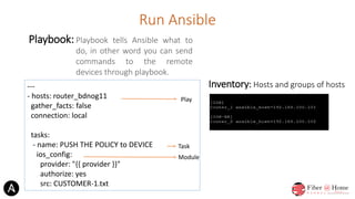 Automating Network Infrastructure : Ansible | PPT