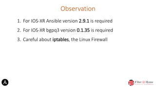 Automating Network Infrastructure : Ansible | PPT