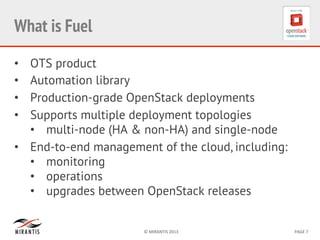 Automating OpenStack Deployment with Fuel | PPT