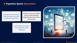 Automating Quote Generation for Insurance | PPTX