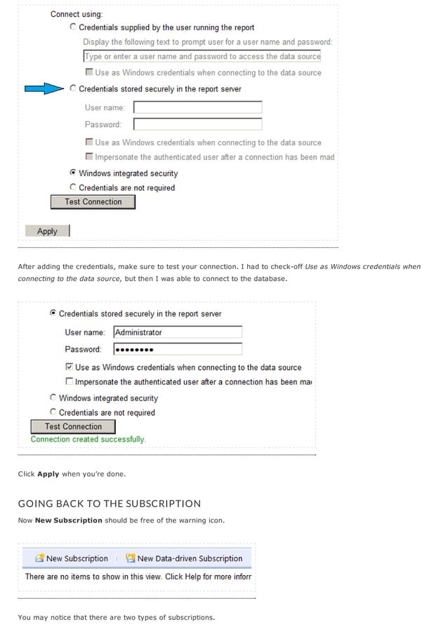 Automating reports with ssrs subscriptions | PDF