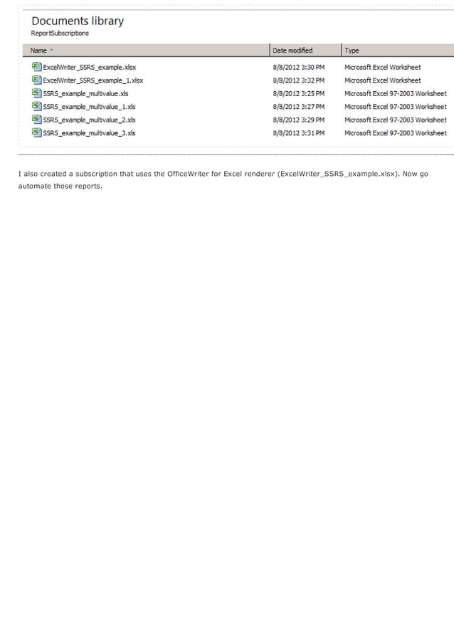 Automating reports with ssrs subscriptions | PDF
