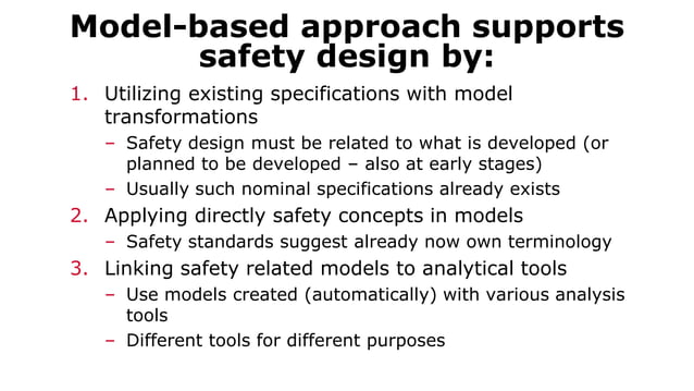 Automating safety engineering with model based techniques | PPT