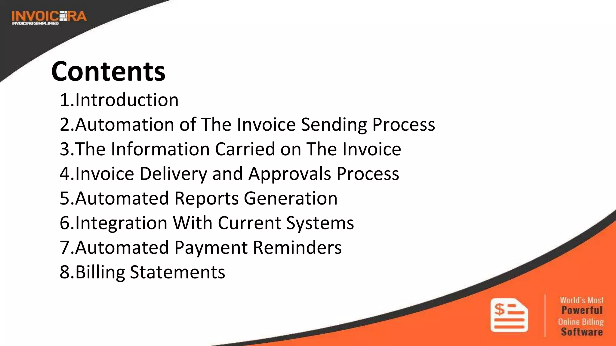 Automating the accounts receivable and invoicing process best practices | PPT