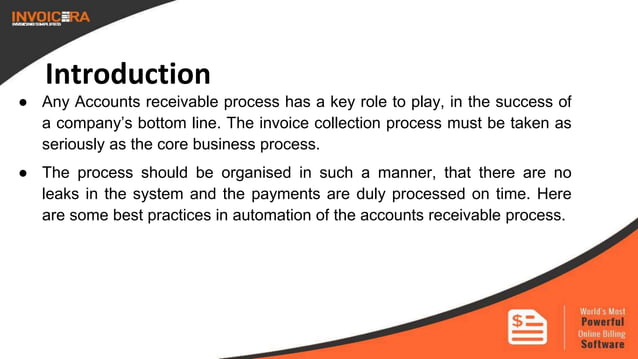 Automating The Accounts Receivable And Invoicing Process Best Practices