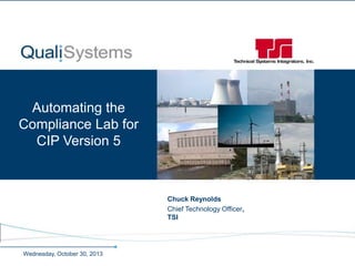 Automating the cip compliance test lab | PPT