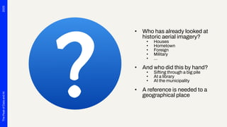 Automating the Geo-Referencing of Historic Aerial Photography in Flanders | PDF