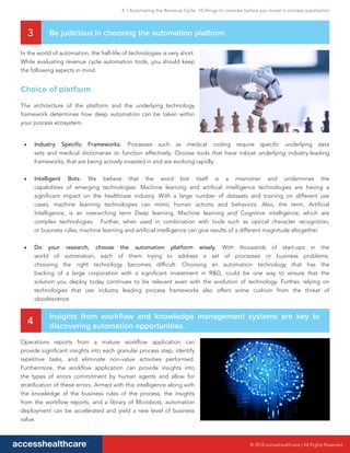 Automating the Revenue Cycle: 10 things to consider | PDF