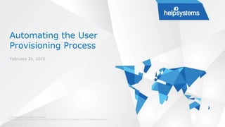 Automating the User Provisioning Process | PPT