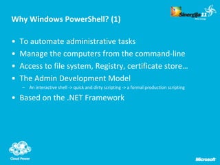 Automating Windows Server 2008 R2 Administration with Windows PowerShell | PPSX
