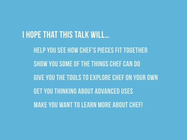 Automating Your Infrastructure With Chef Ppt