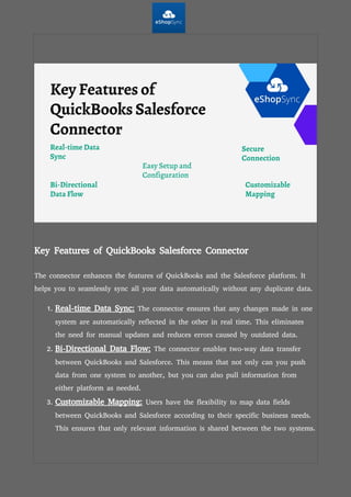 Automating Your Business with Salesforce Quickbooks Integration ...