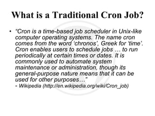 Automating your plugin with WP-Cron | PPT