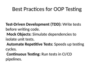 Framework of Test Automation in Software Testing | PPT