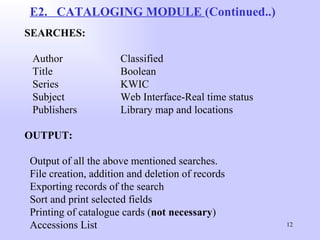 Criteria for Evaluating a Library House-keeping Software | PPT ...
