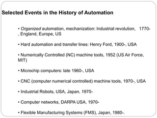 industrial automation history | PPTX