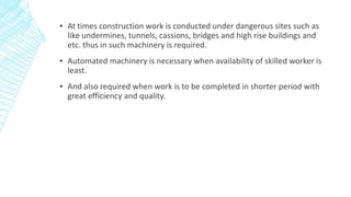 Automation in civil engineering , TECH | PPTX