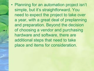 LIBRARY Automation | PPTX