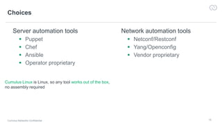 Cumulus Networks: Automating Network Configuration | PPT