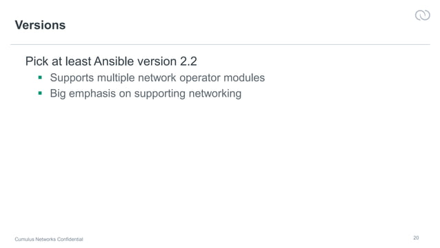Cumulus Networks: Automating Network Configuration | PPT