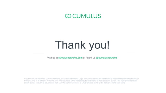 Cumulus Networks: Automating Network Configuration | PPT