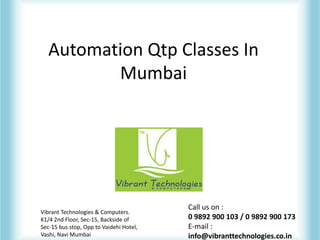 Automation-qtp-classes-in-mumbai | PPT