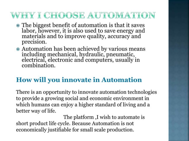 Automation 1 | PPT