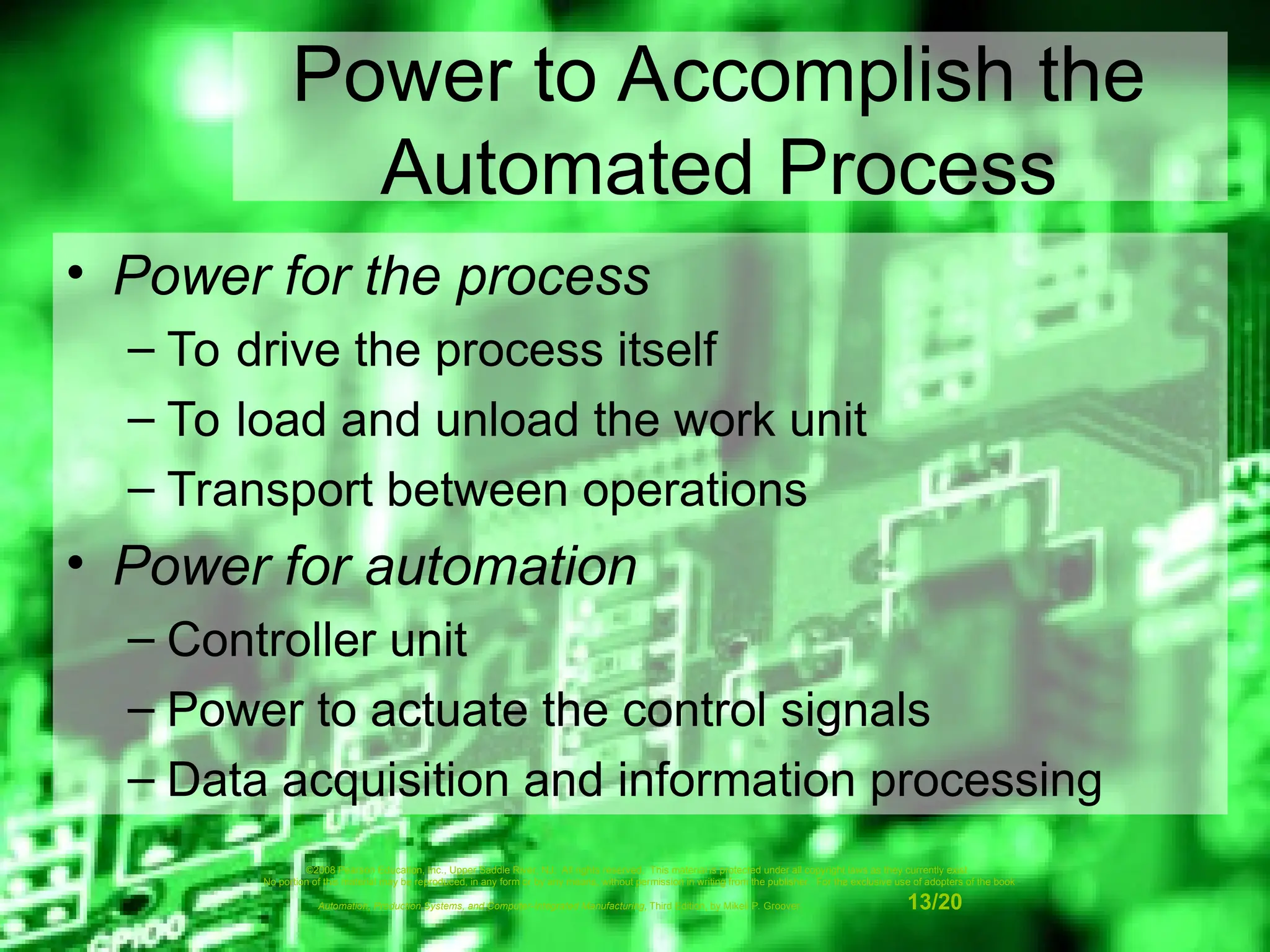 automation for electronics College 1st year | PPT