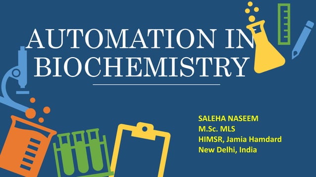 Automation in Biochemistry (Autoanalyzers) | PPTX | Chemistry | Science