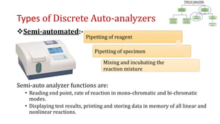 Automation in Biochemistry (Autoanalyzers) | PPTX