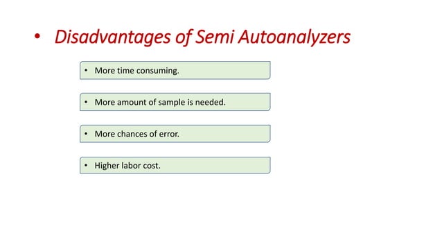Automation in Biochemistry (Autoanalyzers) | PPTX | Chemistry | Science