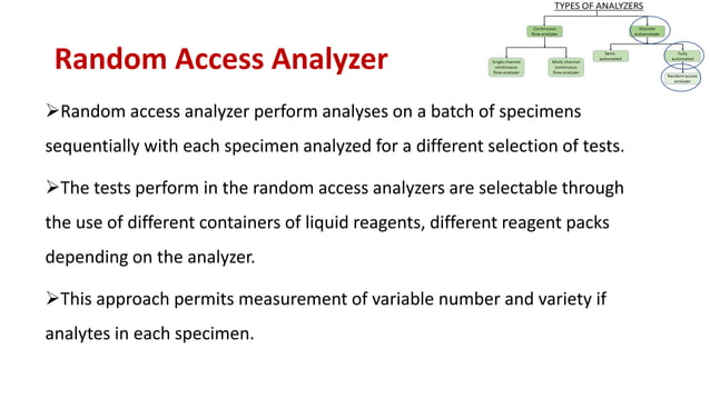 Automation in Biochemistry (Autoanalyzers) | PPTX | Chemistry | Science